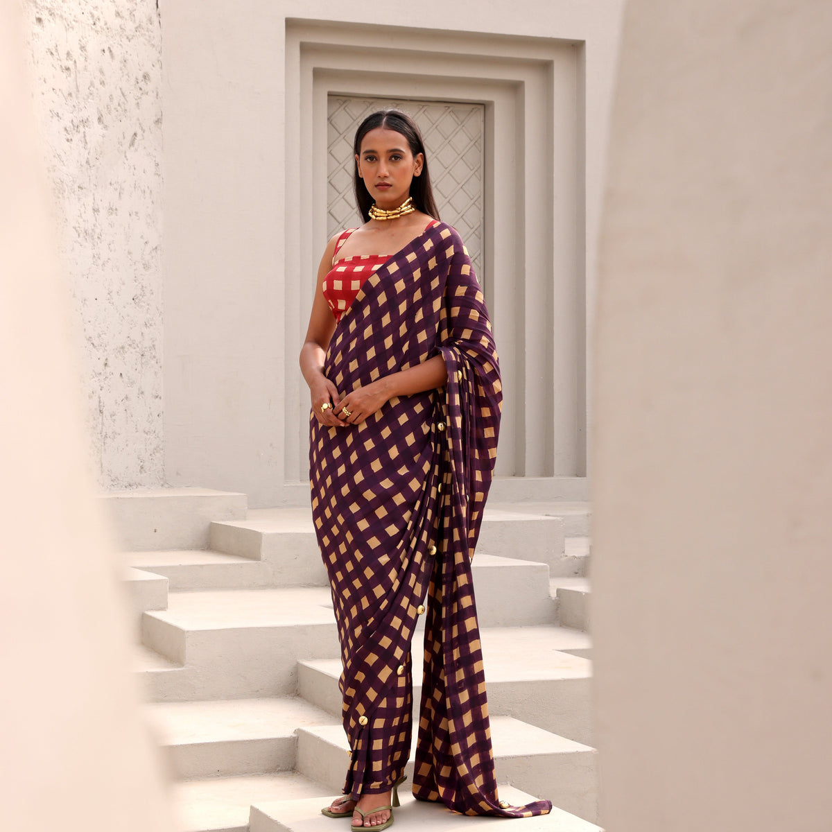 Agatha Pre Draped Saree Set – shopnavaa