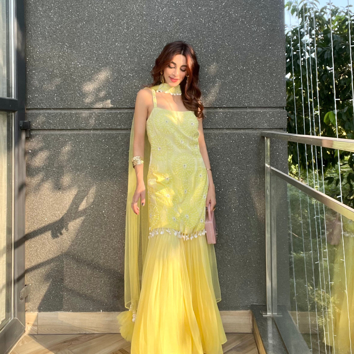 Lemon Yellow sharara set – shopnavaa
