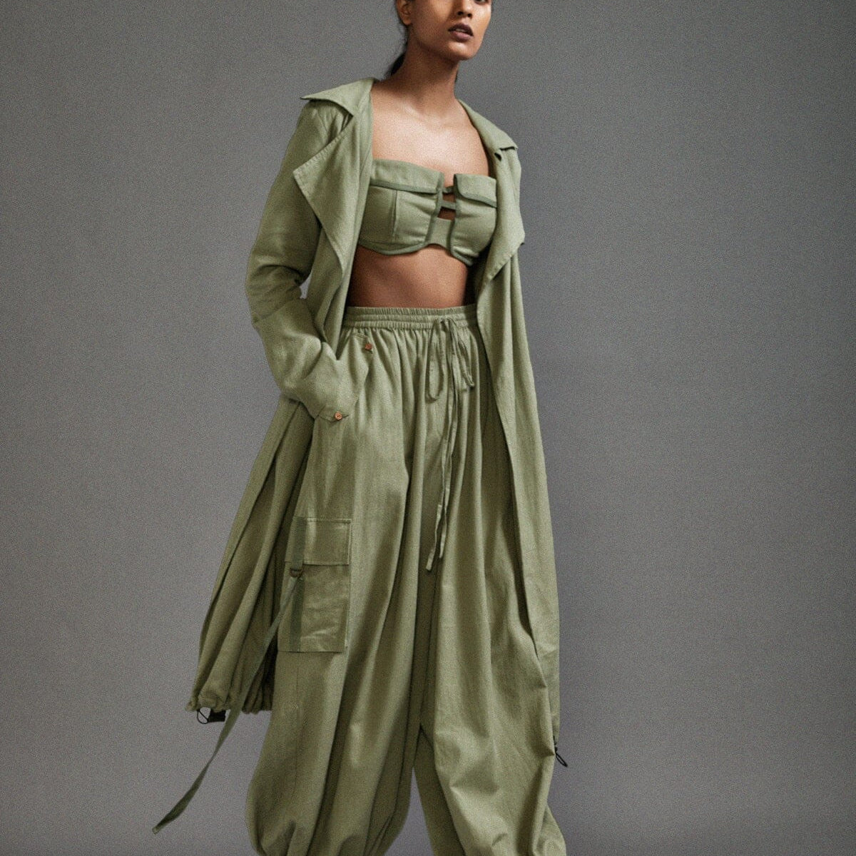Safari Cargo Trench Set – shopnavaa